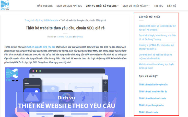Widget là gì? Cách tạo Widget trong Wordpress - DK Tech